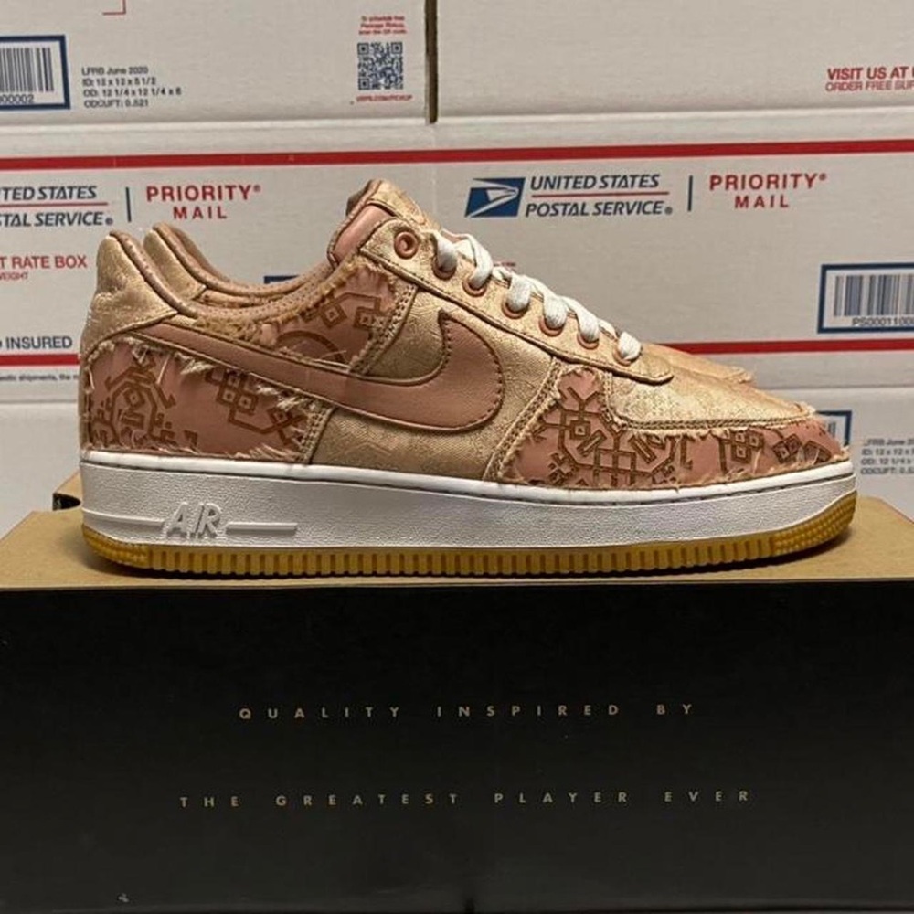 Clot X Nike Air Force 1 Low “Rose Gold Silk” - Gem